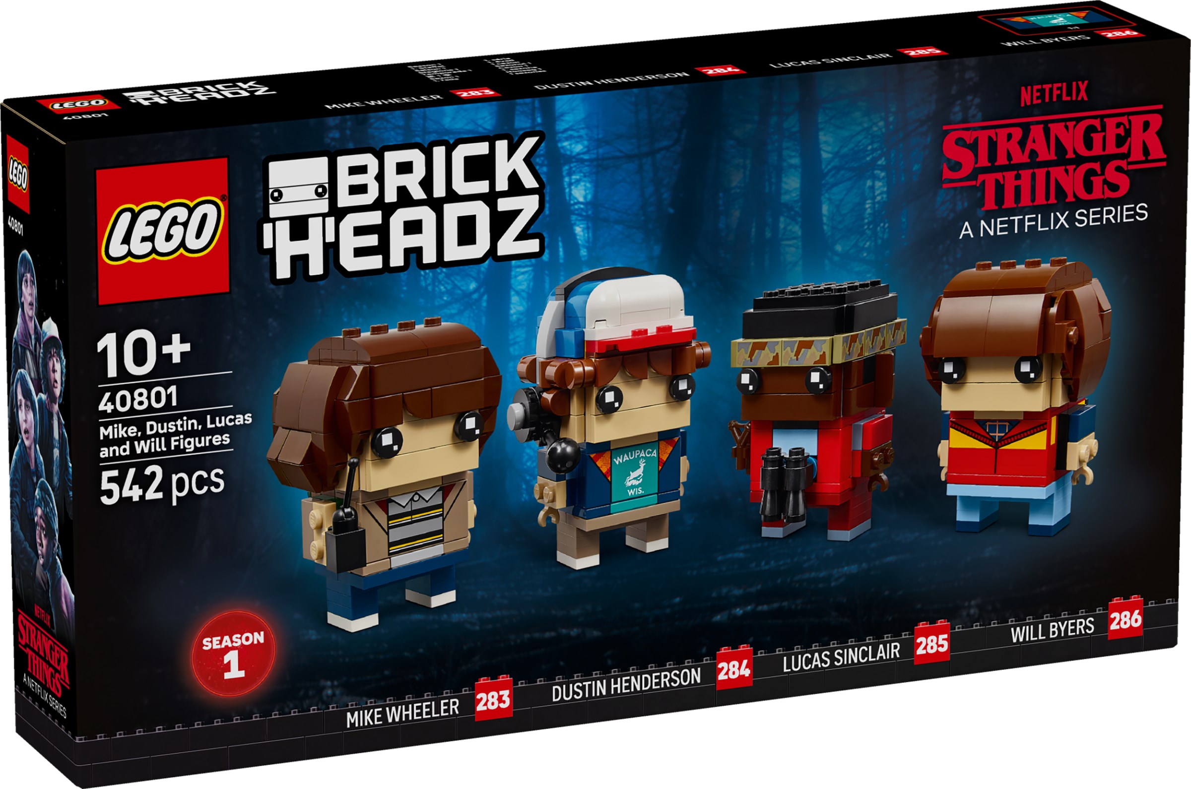LEGO Stranger Things returns with four new BrickHeadz figures! | Brickset